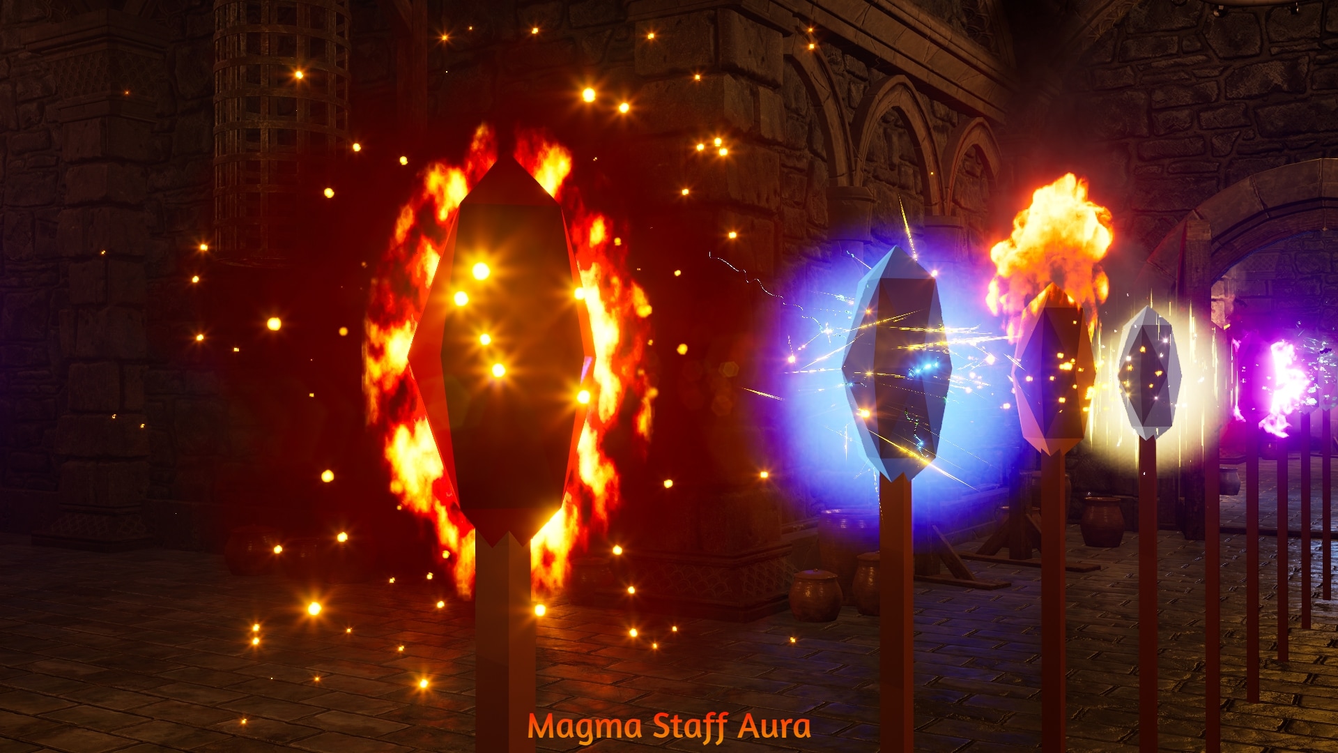 Magical Staff Auras VFX Pack - Unreal Engine Asset
